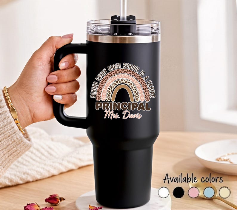 Principal Appreciation Tumbler, School Leader Cup, Caring Principal ...