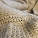Cream Crochet Throw Blanket - Pattern - Etsy
