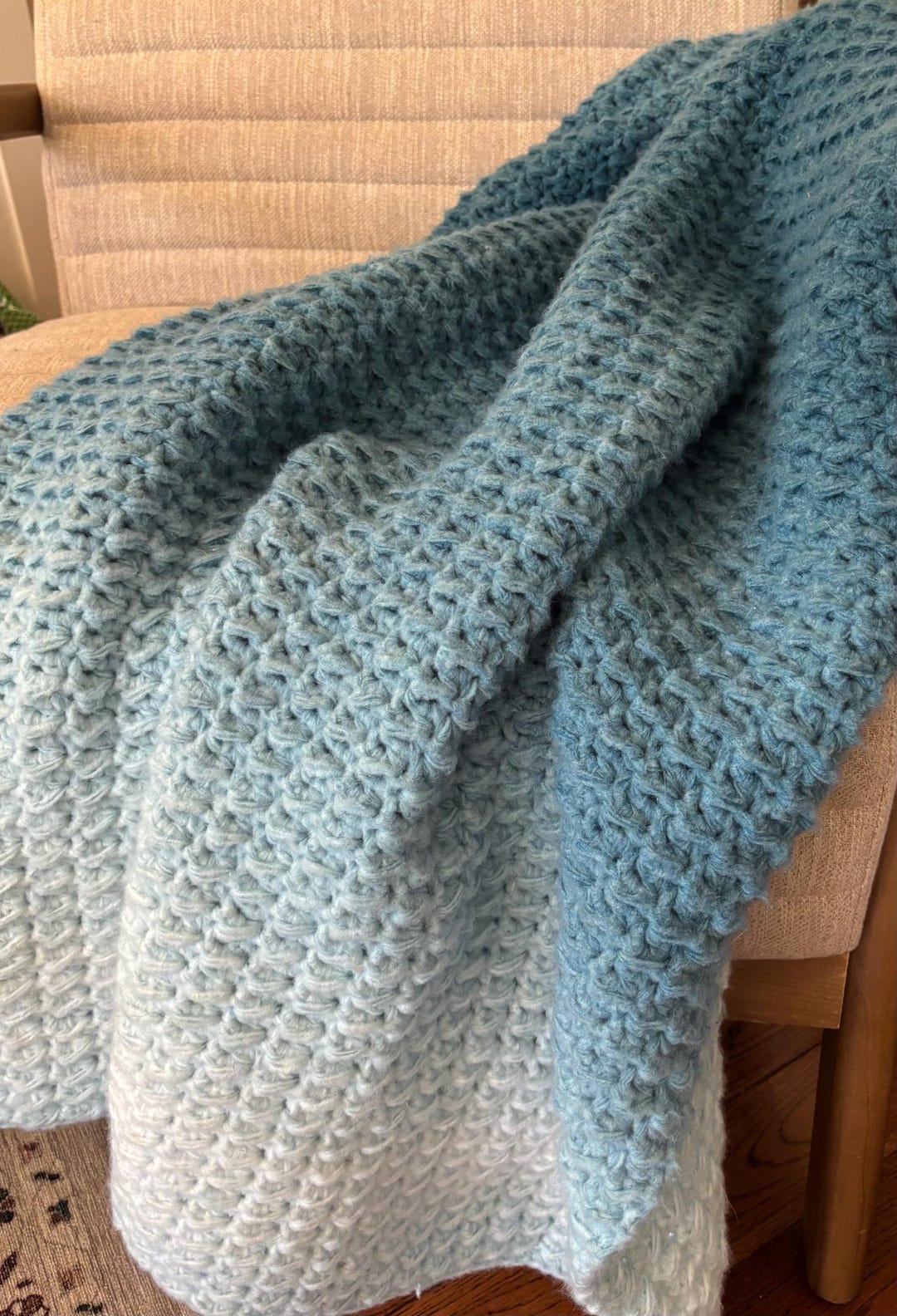 Chunky Crochet Throw Pattern - Easy - Beginner Friendly - One Row ...