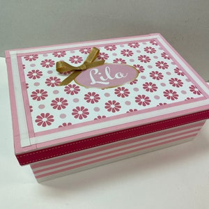 Girl's Keepsake Box Personalized Keepsake Box- Birthday, Baby Naming ...