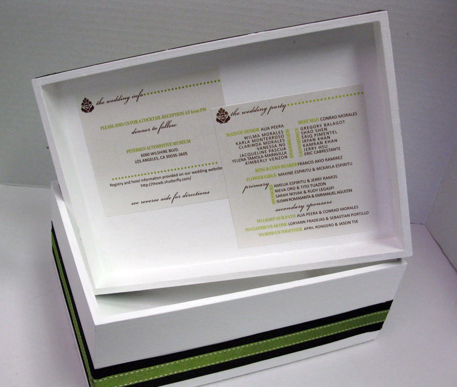 Wedding Invitation Memory Keepsake Box-custom Made 1 - Etsy