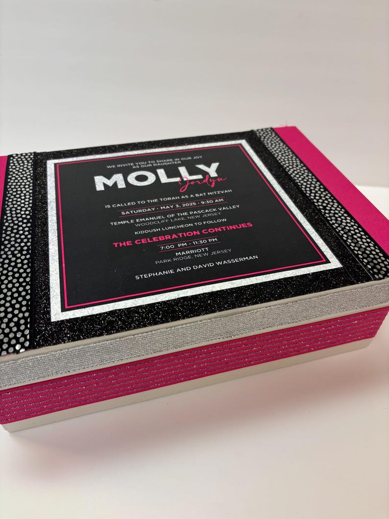 Bar/ Bat Mitzvah - Special Birthday Keepsake Box With Your Invitation ...