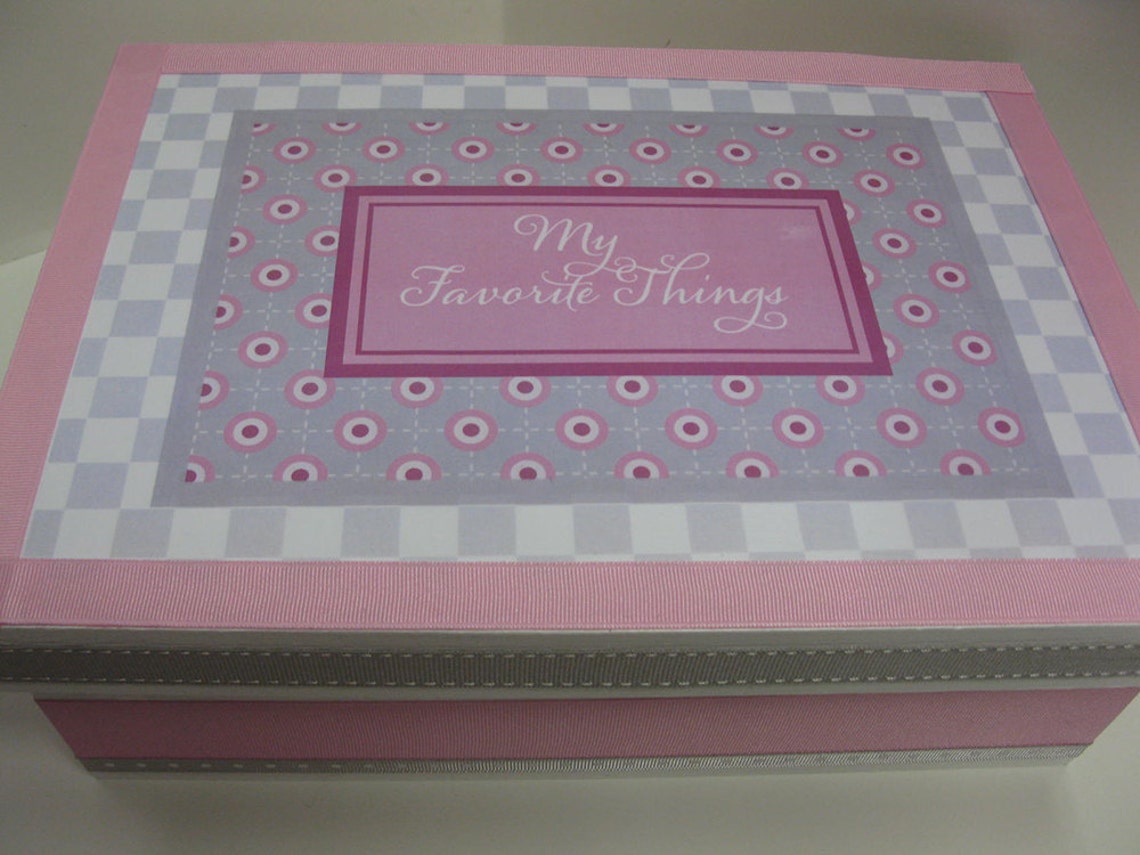 Girl's Favorite Things Keepsake Box - Etsy