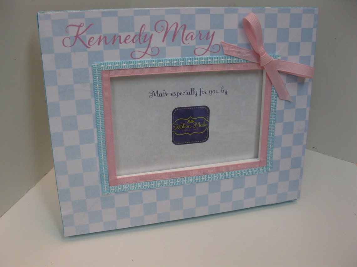 Checkerboard Frame- Personalized With or Without Birthdate - Etsy