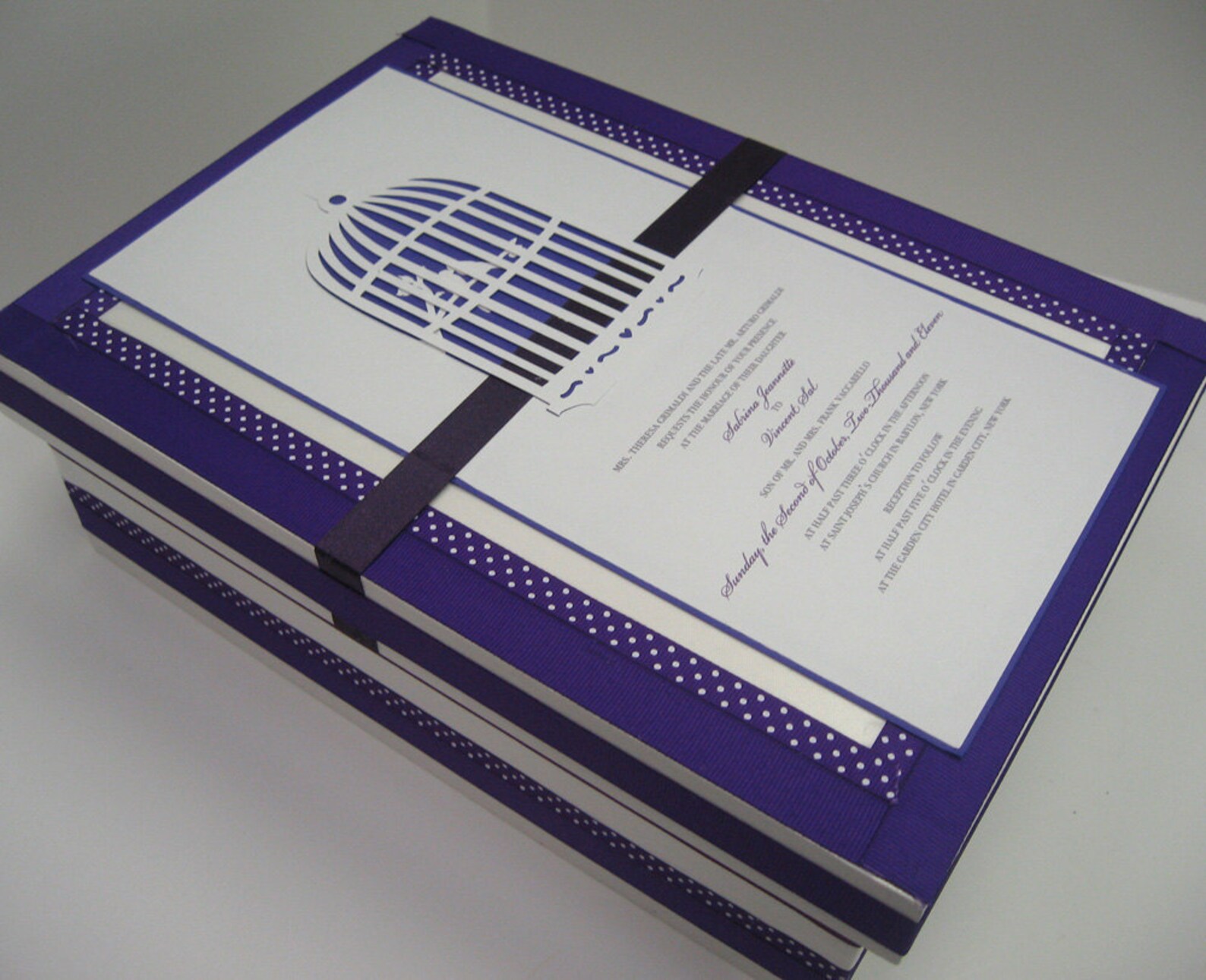 Wedding Invitation Memory Keepsake Box-custom Made 1 - Etsy