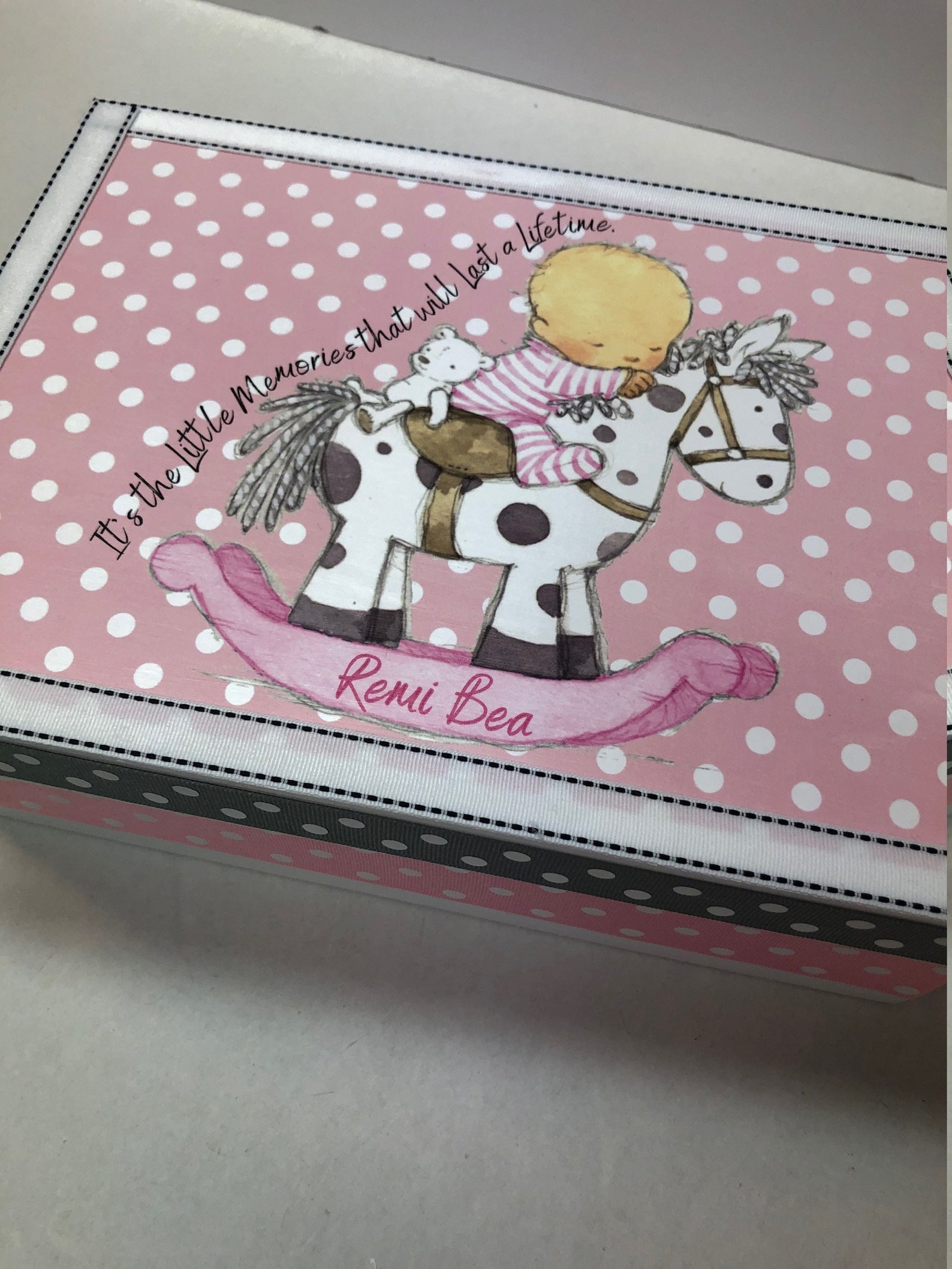 Newborn Rocking Horse Keepsake Box – Baby Memory Box - Etsy
