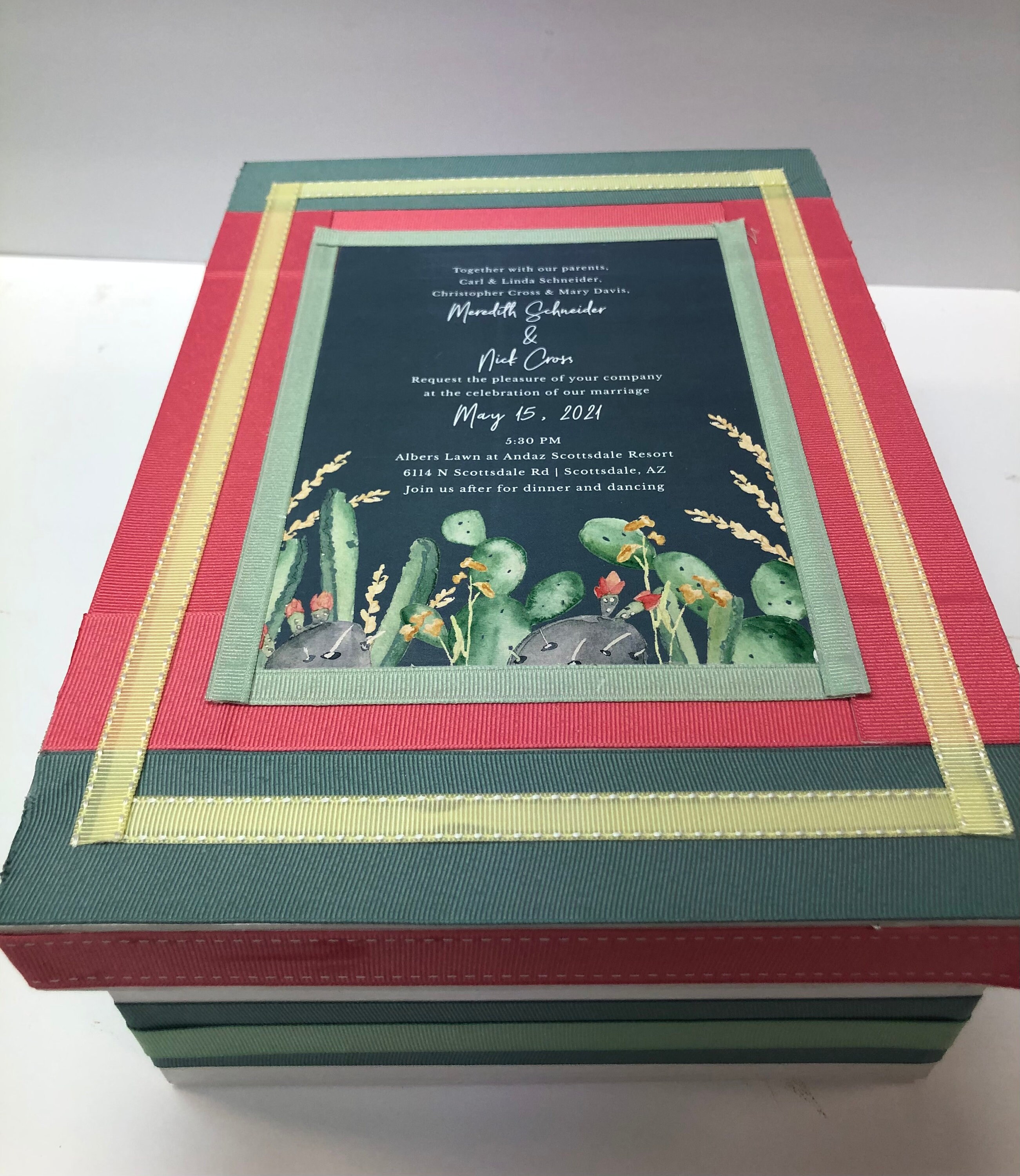 Wedding Invitation Keepsake Box With Your Invitation - Etsy UK