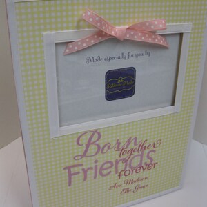 Twin Born Together Friends Forever Frame for Twins Picture - Etsy