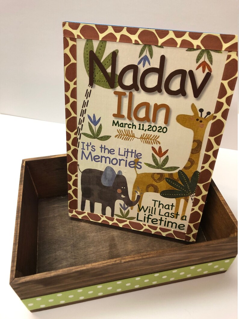 Jungled Themed Themed Memory Capsule With Frame to Match | Etsy