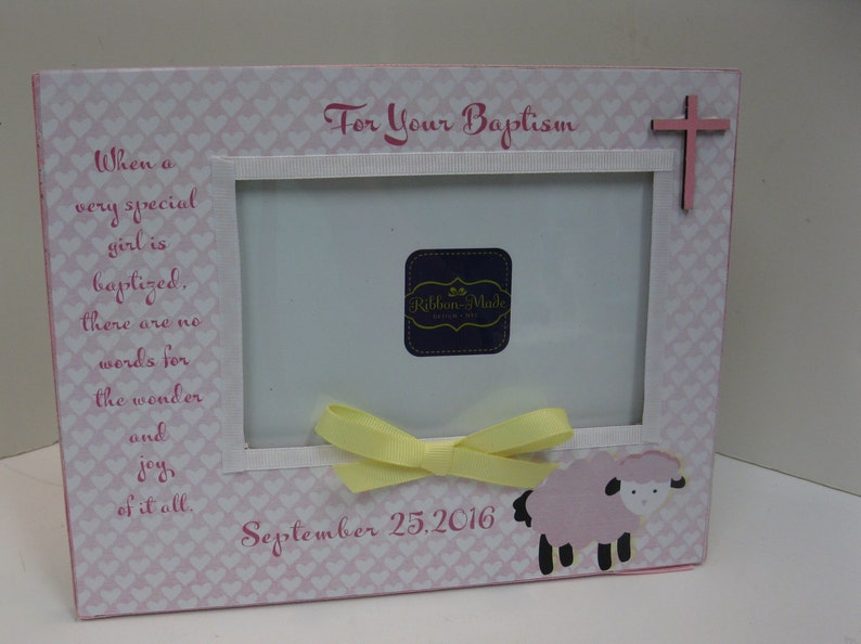 Baptism Frame With Poem and Cross - Etsy