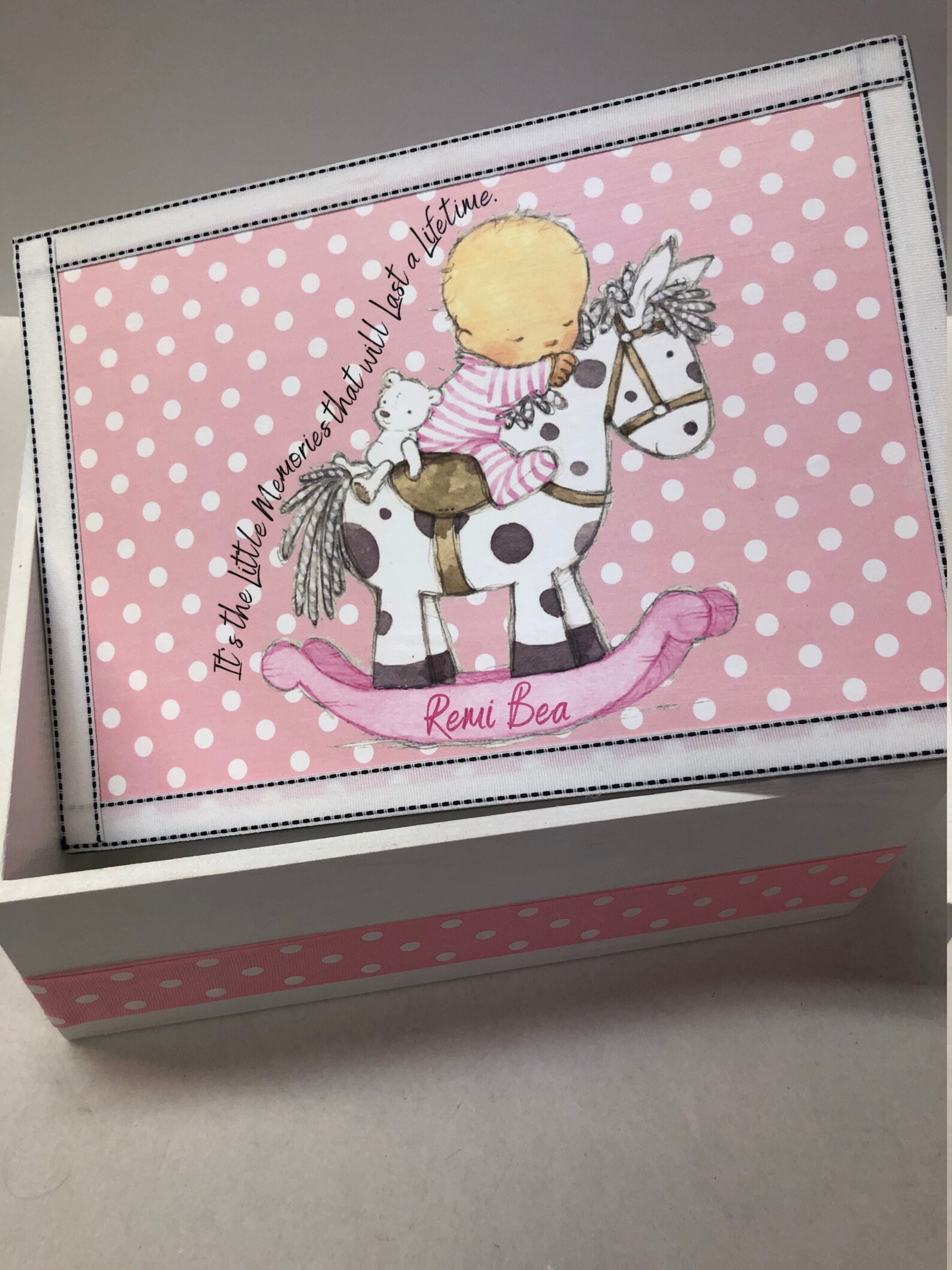 Newborn Rocking Horse Keepsake Box – Baby Memory Box - Etsy