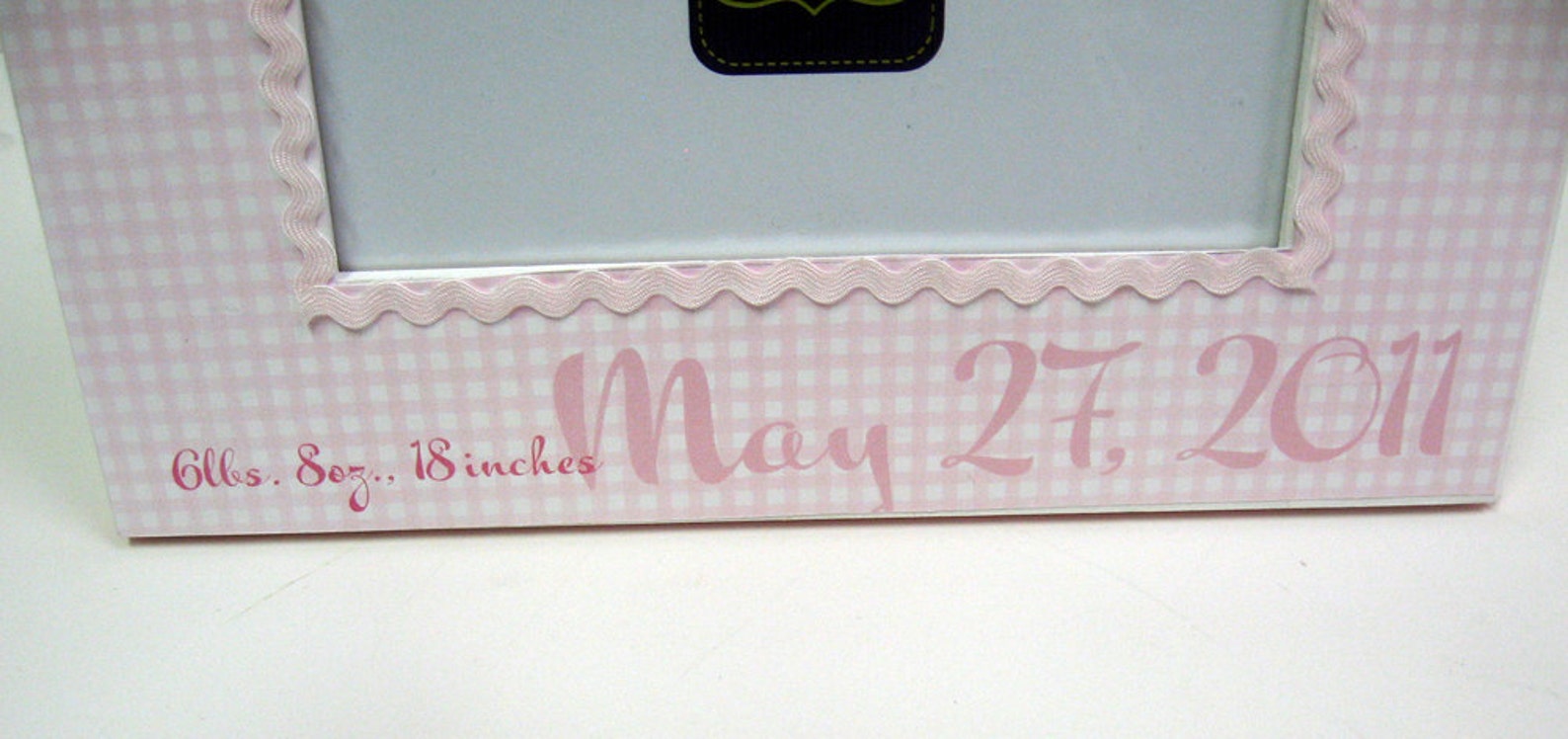 Baby Girl Personalized Birthdate Frame - Etsy