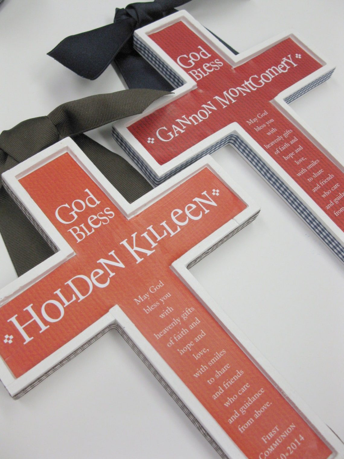 GIFT SET of Twin Cross Baptism Christianity Set to Honor a | Etsy