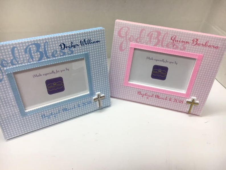 Boy/girl TWIN Baptism/ Christening Frames - Etsy