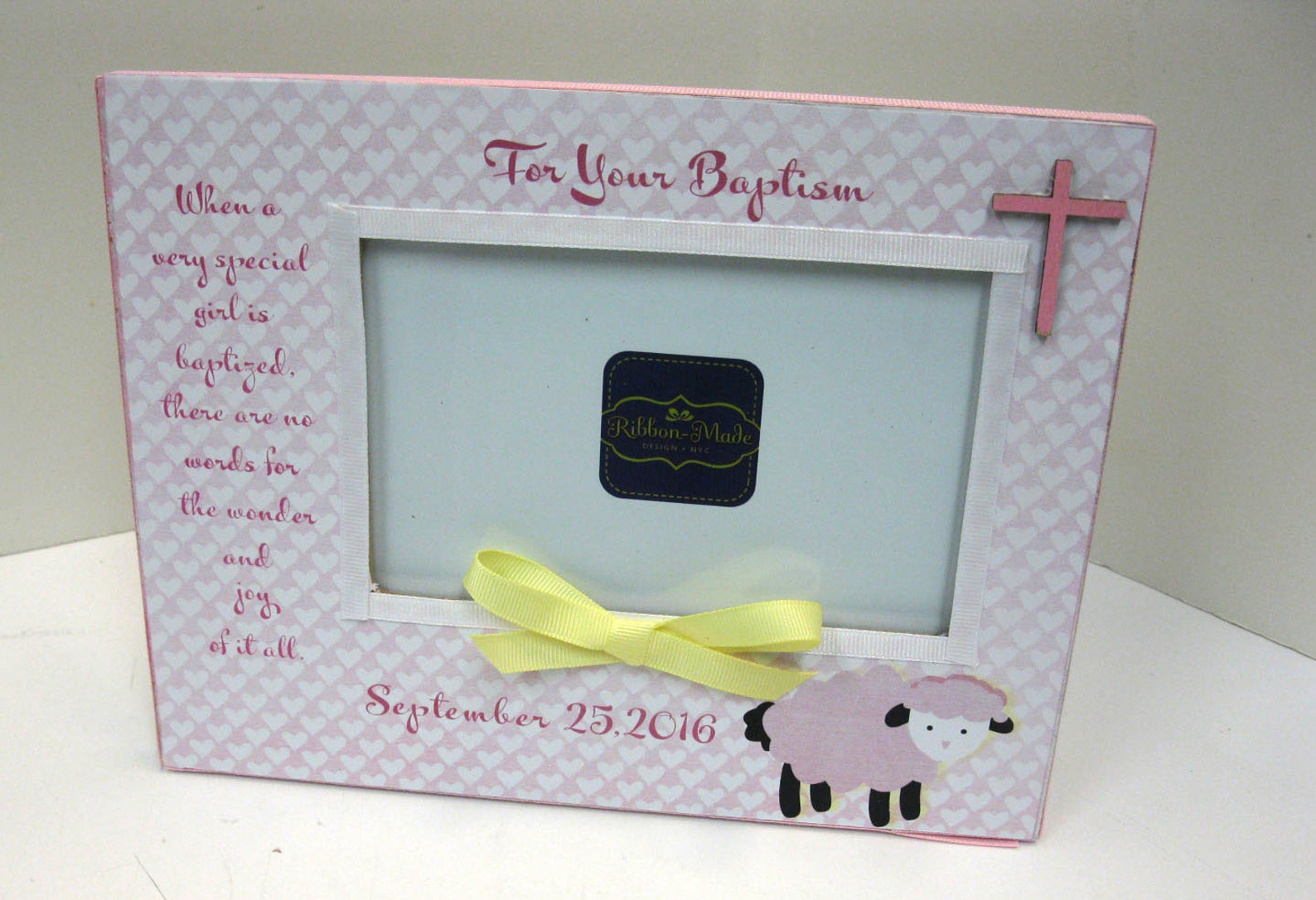 Baptism Frame With Poem and Cross - Etsy