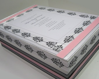 Wedding Invitation Memory Keepsake Box-custom Made 1 | Etsy