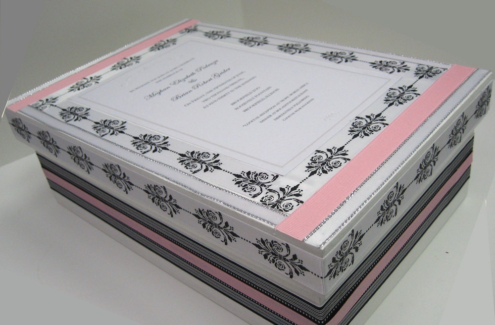 Wedding Invitation Memory Keepsake Box-custom Made 9 - Etsy