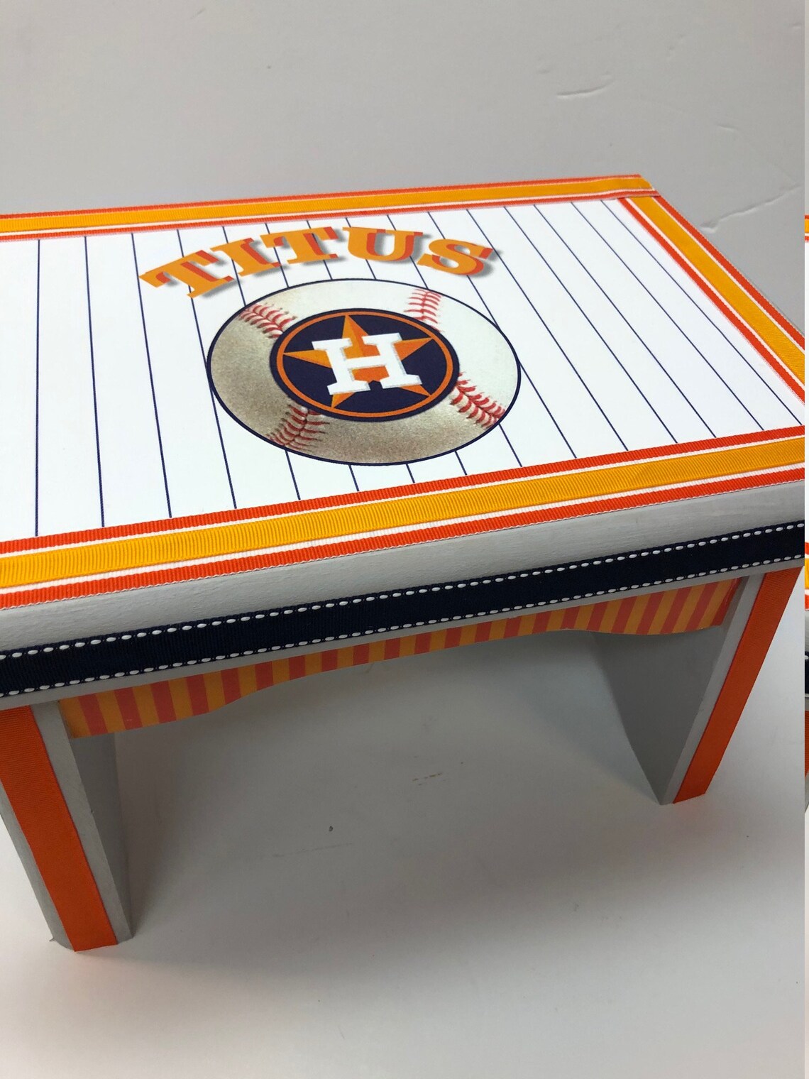 Houston Astros Theme Sturdy Bench Newborn Toddler Step - Etsy