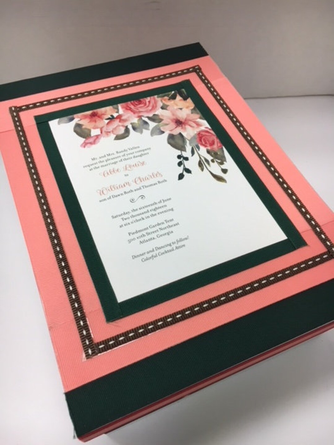 Wedding Invitation Memory Keepsake Box-custom Made - Etsy