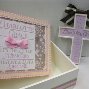 GIFT SET Cross and Keepsake Box - Adoption,bris, Baptism,birthday - Etsy