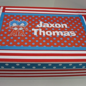Thing 1 and Thing 2 Keepsake Box - Etsy