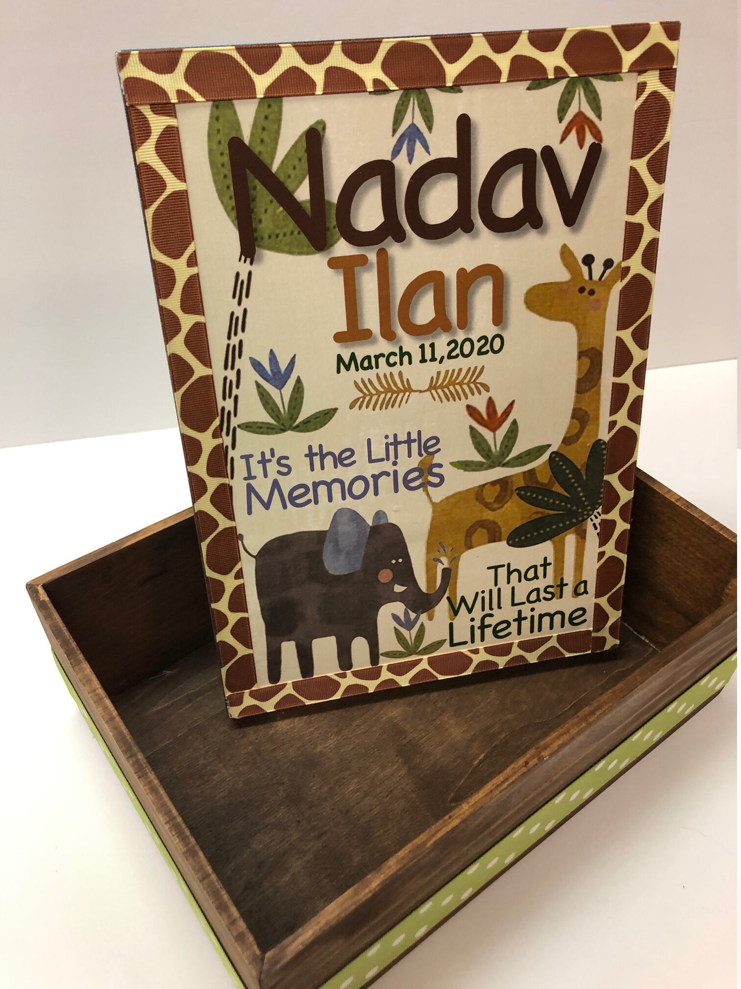 Jungle Animal Theme Keepsake Box – Newborn Memory Box - Etsy