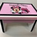 GIFT SET Minnie Mouse Sturdy Bench With Frame to Match First Birthday ...
