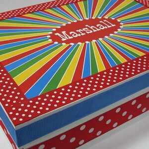 Circus Themed Personalized Keepsake Box - Etsy