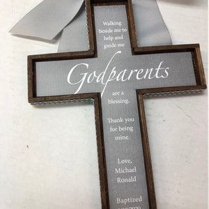 Godparents Cross Approx 7 X 9 Inches Any Color Combo - Etsy
