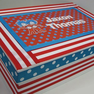 Thing 1 and Thing 2 Keepsake Box - Etsy