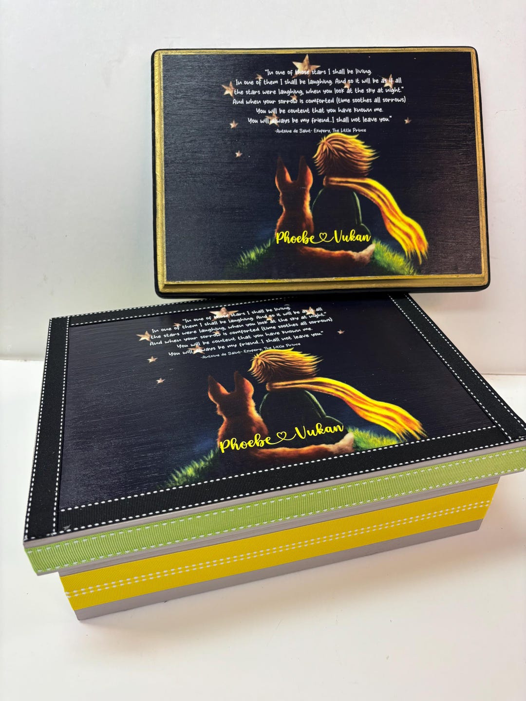 GIFT SET of the Little Prince Remembrance Keepsake Box and Plaque - Etsy