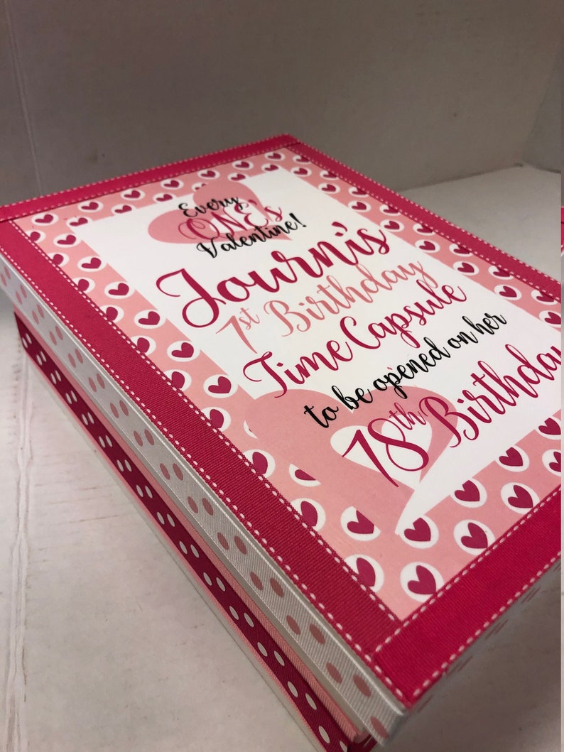 Pink on Pink Hearts Time Capsule -CUSTOM- With Framed Instructions and ...