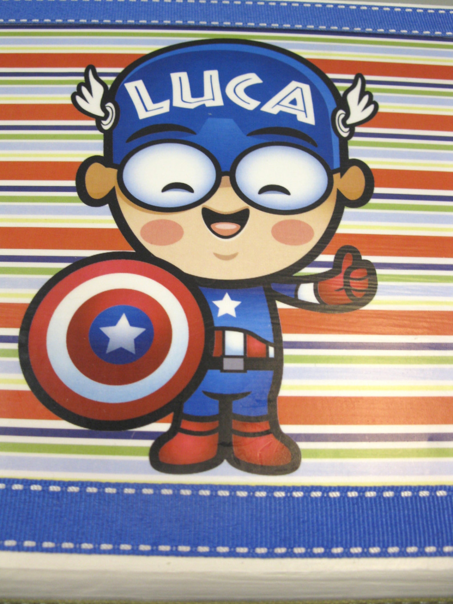 Superhero Luca Capt. America Little Boy's Bench | Etsy