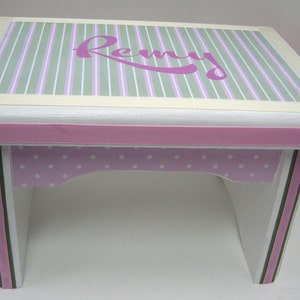 Shabby Rose Sturdy Step Stool or Bench - Etsy