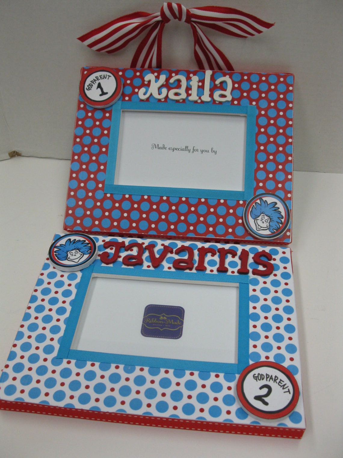 2 Frames Sets of Thing Frames Twin and Godparents - Etsy