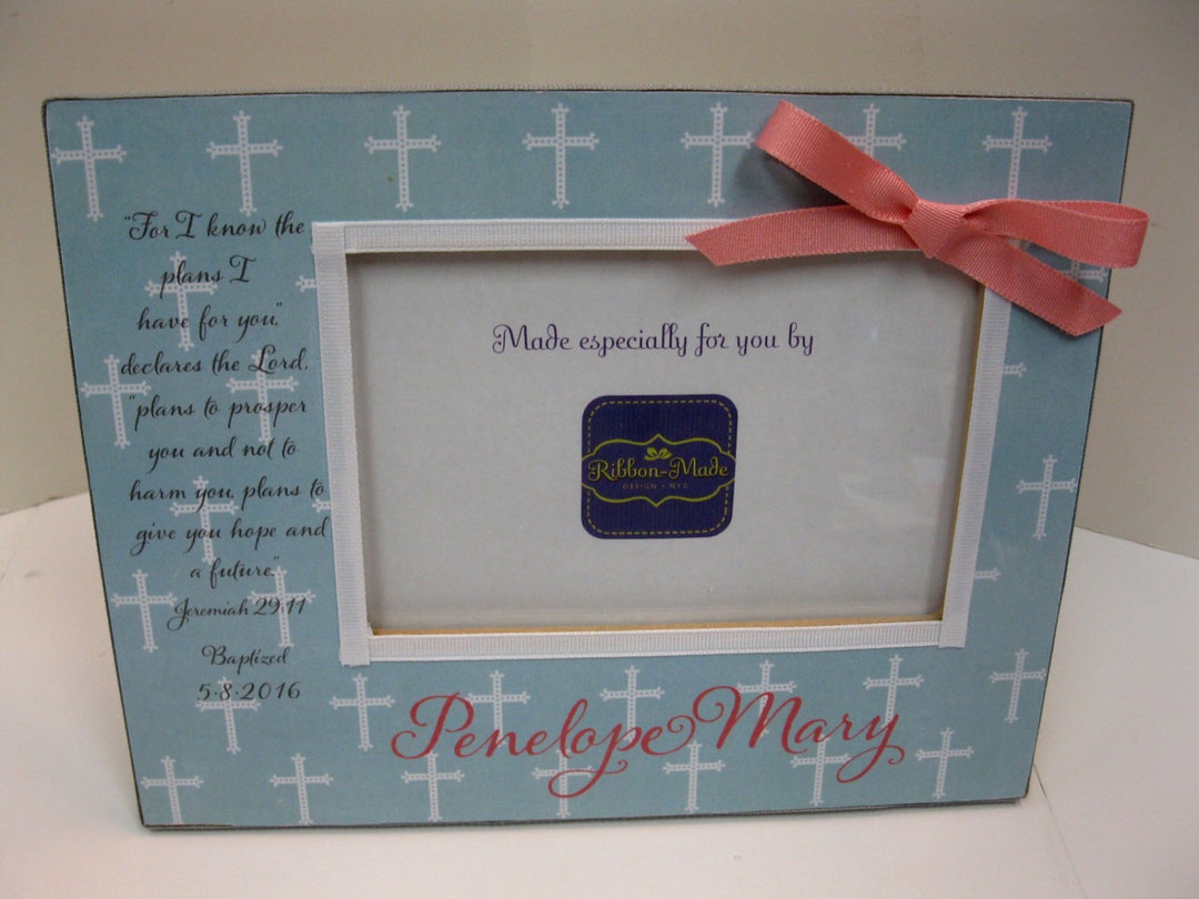 Baptism Frame With Bible Verse - Etsy