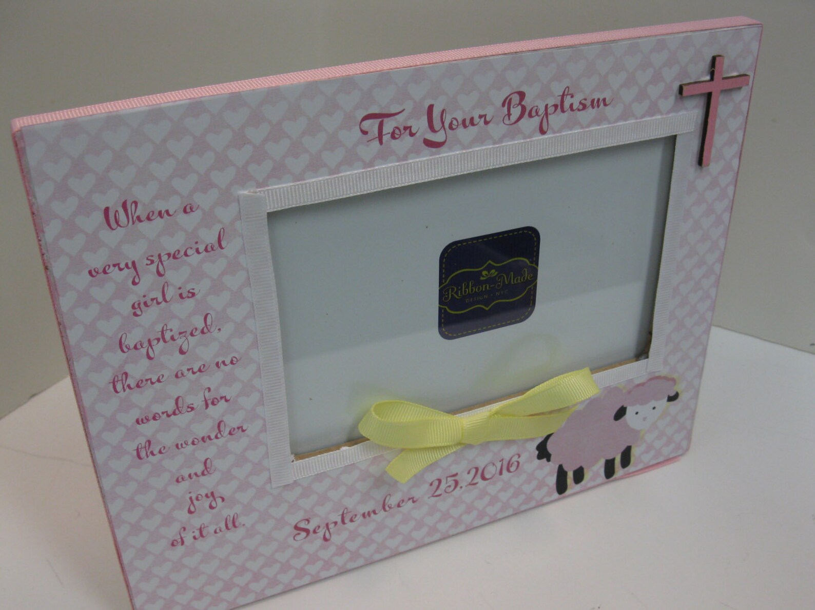 Baptism Frame With Poem and Cross - Etsy