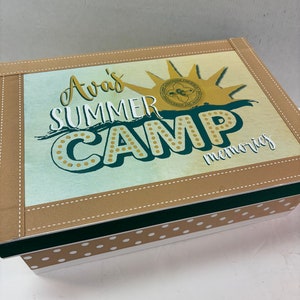 Summer Camp Memories Keepsake Box - Etsy
