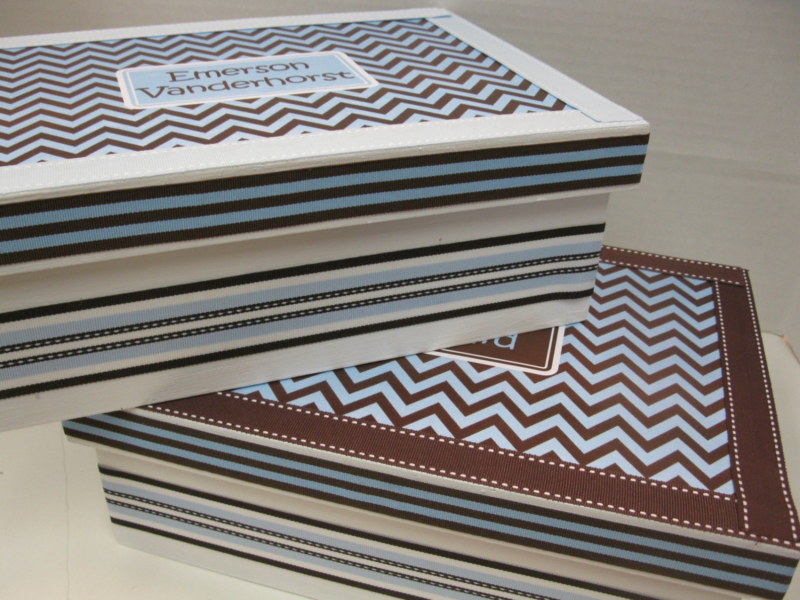 GIFT SET of Twin Boy Keepsake Boxes Personalized - Etsy