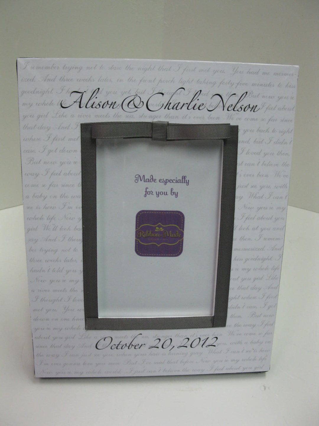 Vertical Wedding Song Frame - Etsy