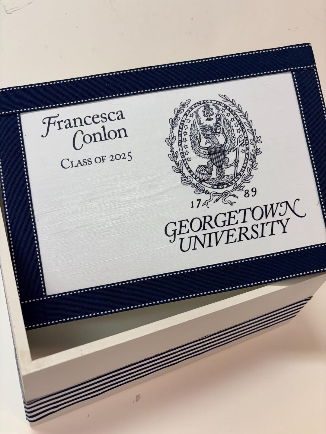 College Graduation Keepsake Catch-all Box- Great Grad Gift- Georgetown ...