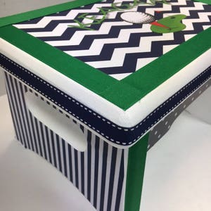 GOLF Theme-children's Bench Great Newborn or 1st Birthday Gift Navy ...