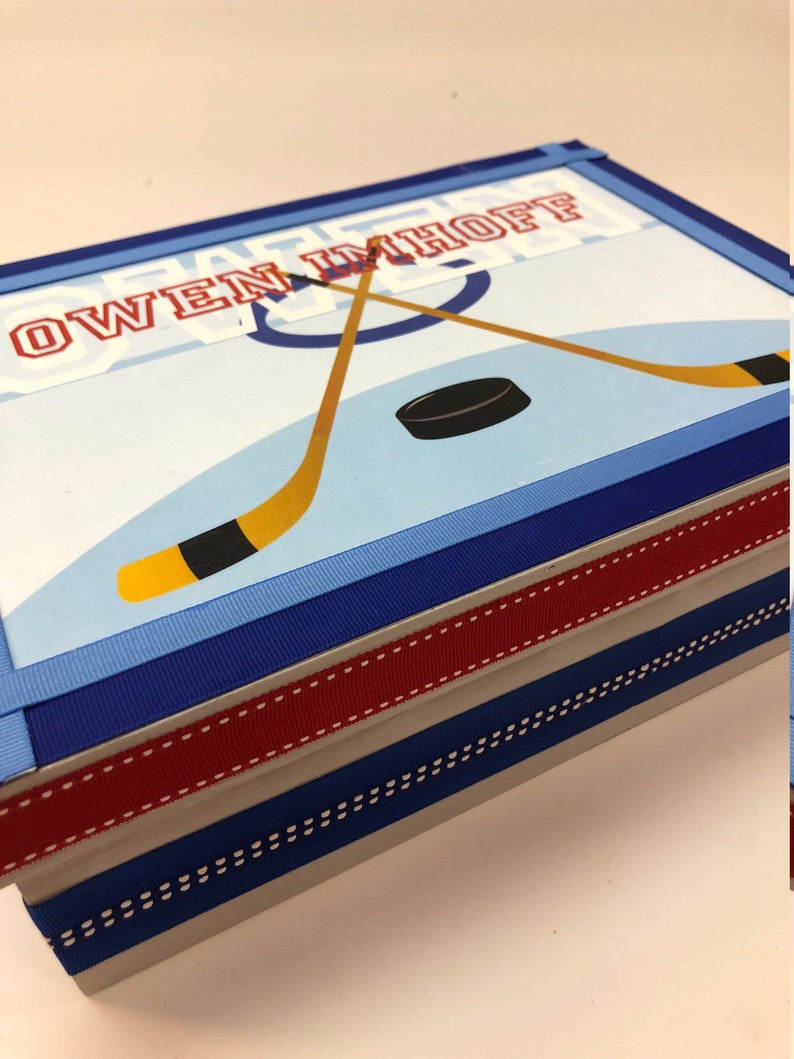 Boys Hockey Themed Keepsake Box - Etsy