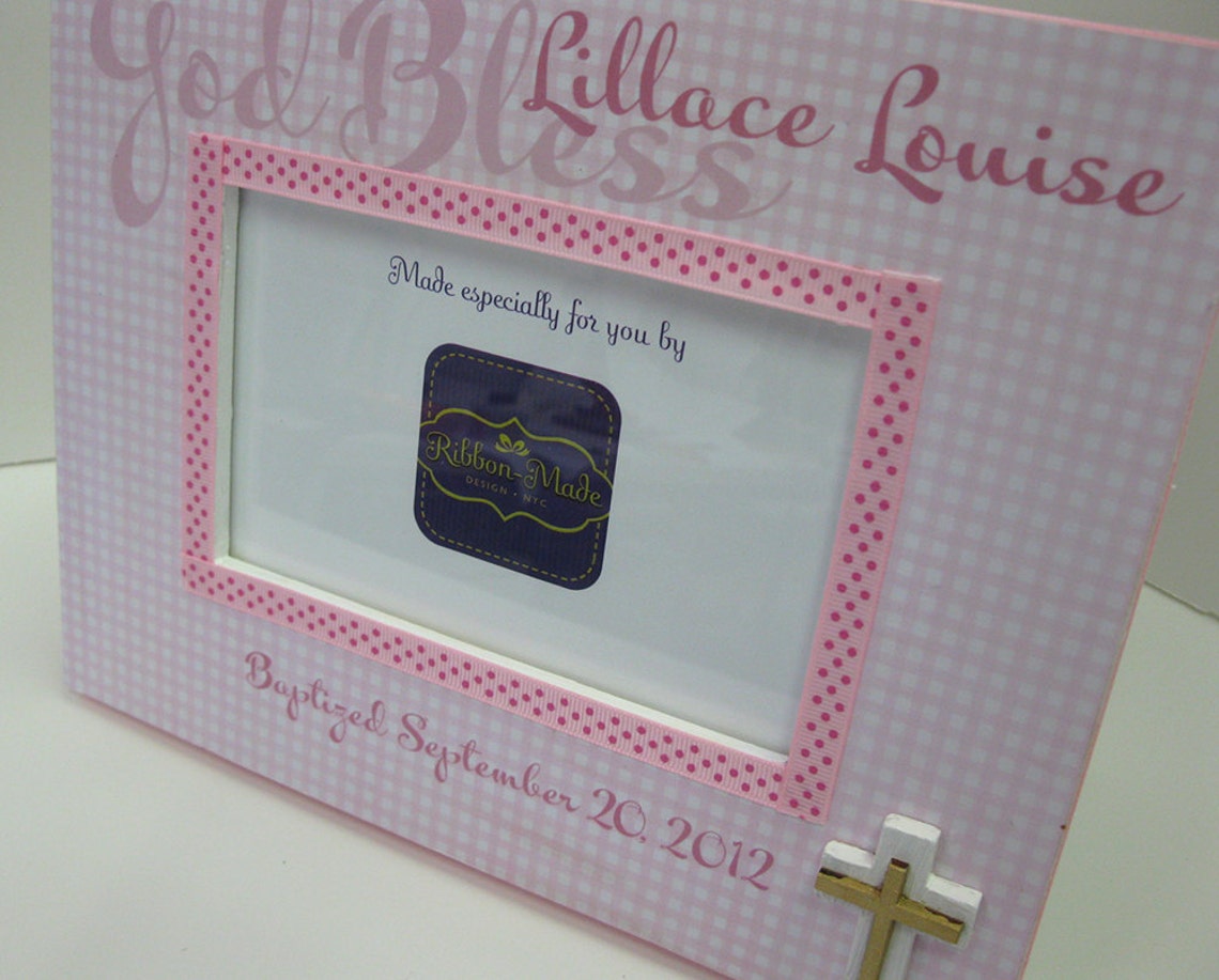Baby GIRL Baptism/ Christening Frame - Etsy