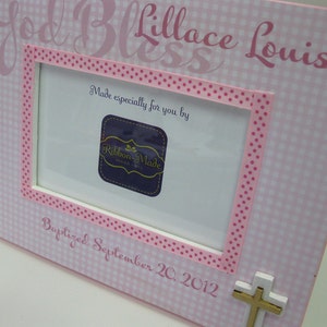 Baby GIRL Baptism/ Christening Frame - Etsy