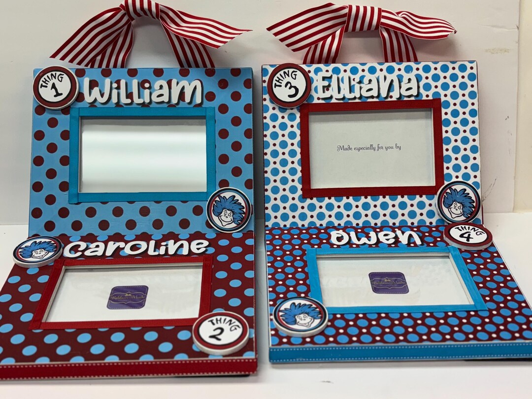 2 Frames Sets of Thing Frames- Twin and Godparents - Etsy