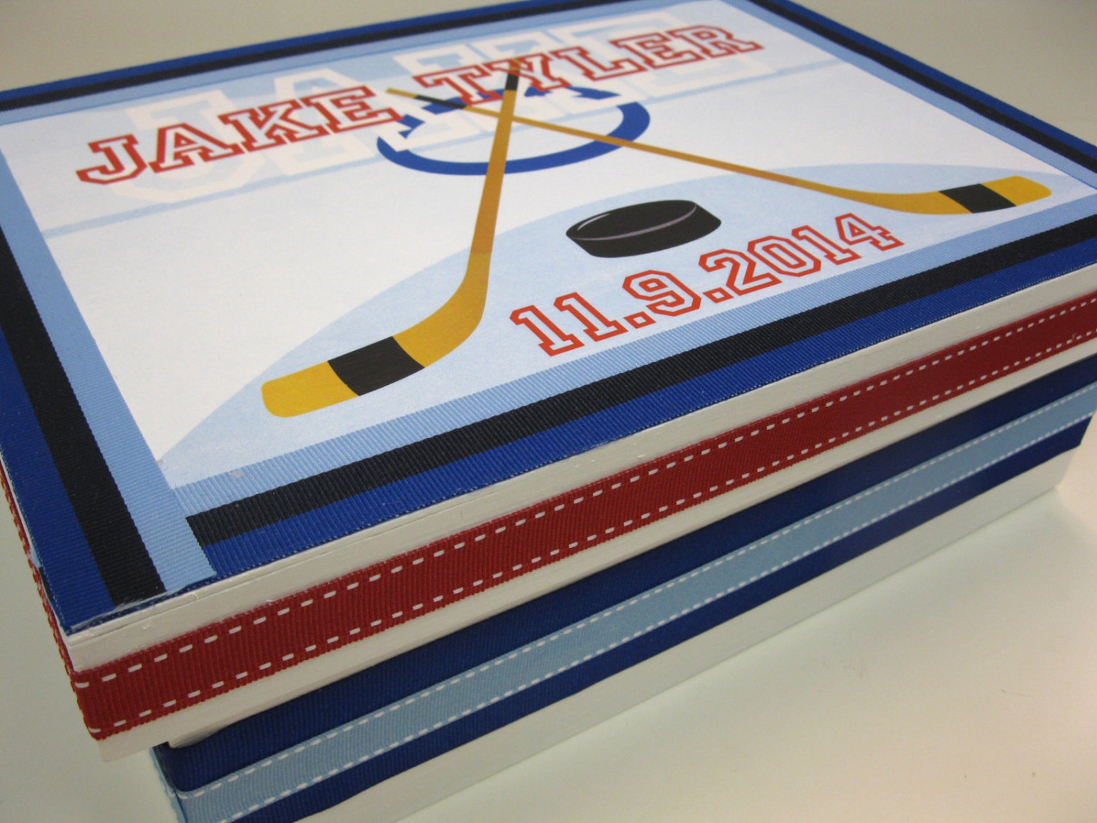 Boys Hockey Themed Keepsake Box - Etsy