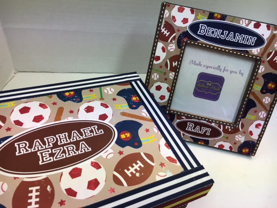 Sports Keepsake Box and Frame Set - Etsy