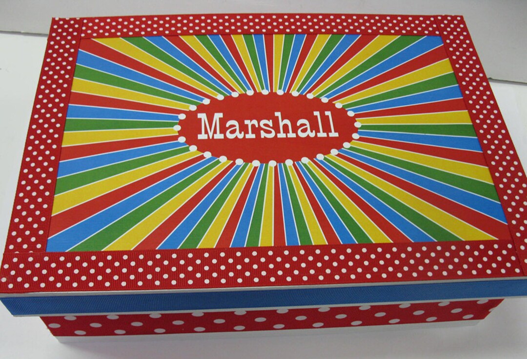 Circus Themed Personalized Keepsake Box - Etsy