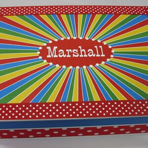 Circus Themed Personalized Keepsake Box - Etsy